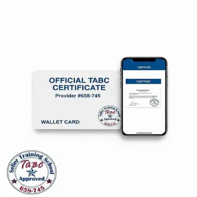 TABC Certification Online | Texas Approved Provider #658-745 Only $8