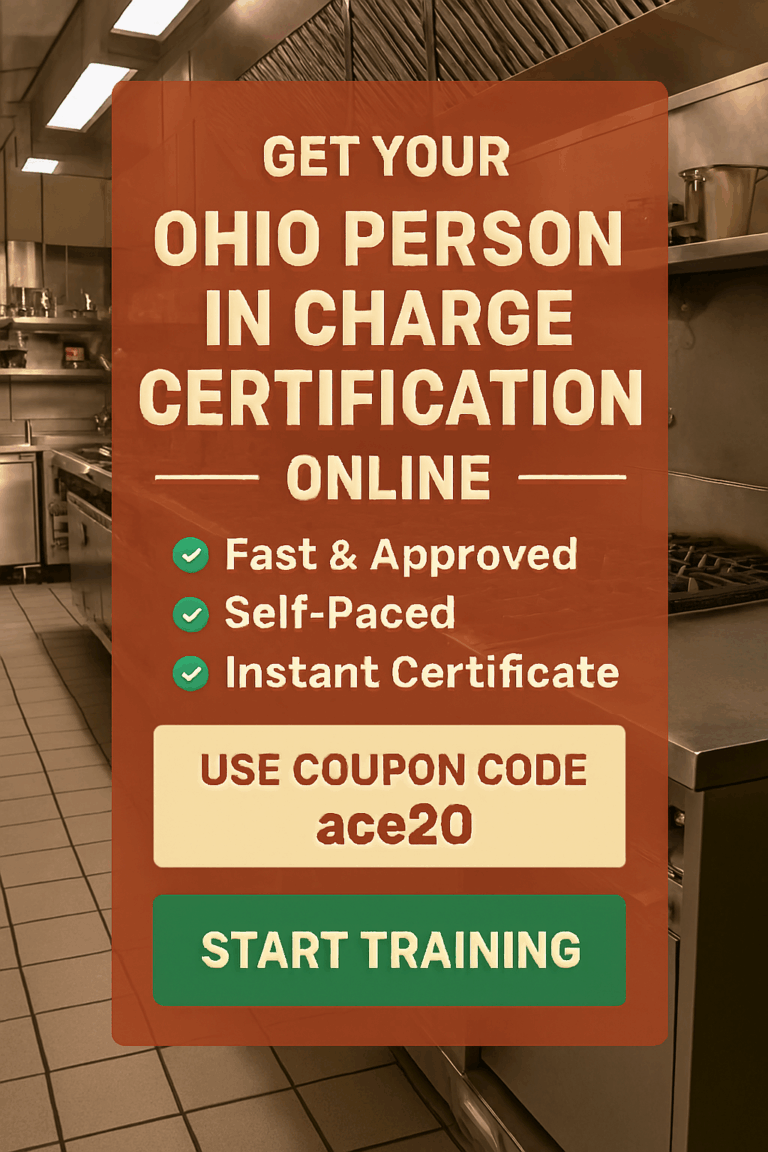 Ohio Person in Charge Certification (PIC) : The Fastest Way to Meet ODH ...