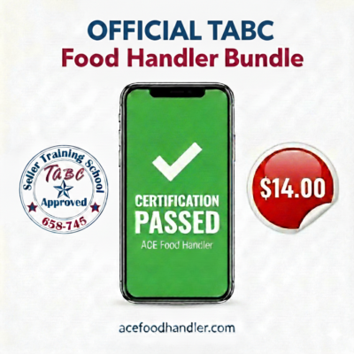Texas TABC + Food Handler Certification Bundle - Ace Food Handler™